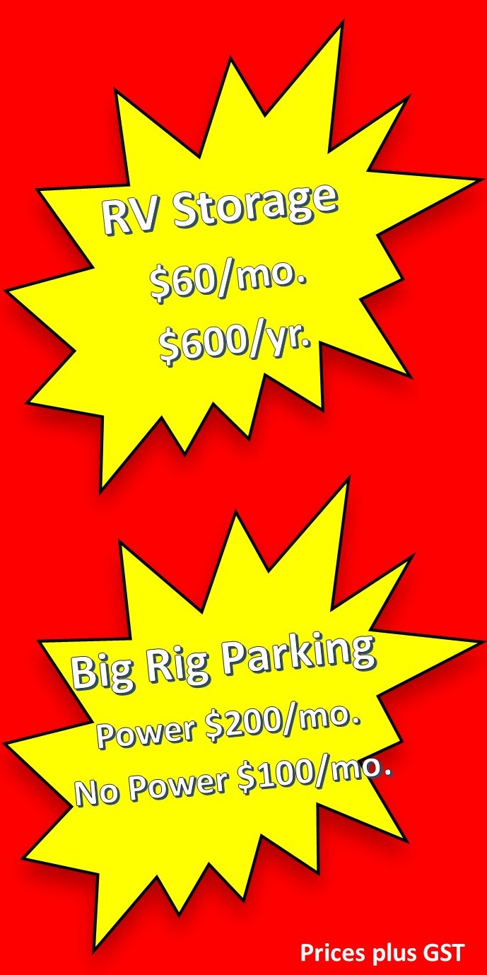 Big Rig Parking - Happy Trails Campground & Cabins